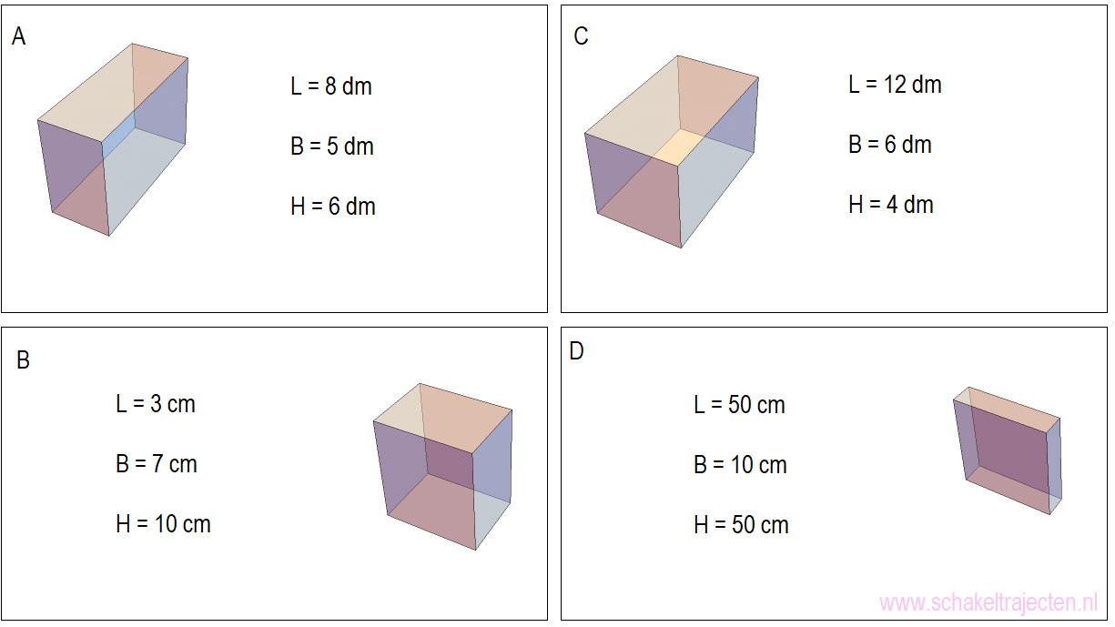 Les 5a: inhoud (m³) – Gratis Oefenmateriaal